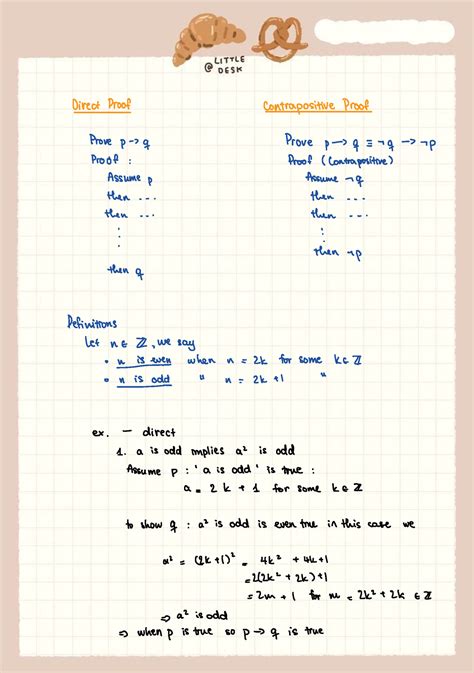 Proof Discrete Maths Direct Proof Contrapositive Proof