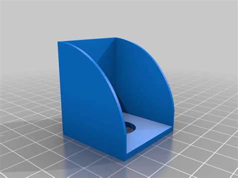 16mm Button Bracket W Two Screws By Bepstein Download Free Stl Model