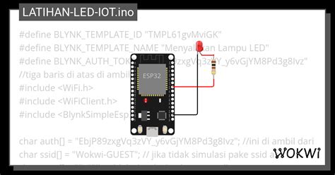 Blynk 1 Led Copy 2 Wokwi Esp32 Stm32 Arduino Simulator