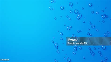 3d 그림여백이 있는 물방울이 많은 파란색 배경 물에 대한 스톡 사진 및 기타 이미지 물 방울 배경 주제 Istock
