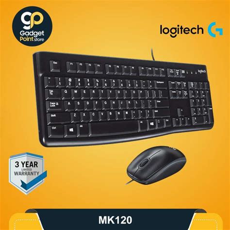 Promo Keyboard Dan Mouse Combo Logitech Mk120 Diskon 14 Di Seller Gadget Point Official Store