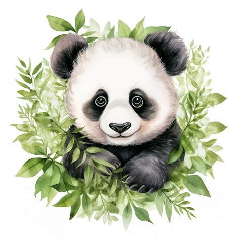 Premium Ai Image Panda Eating Grass