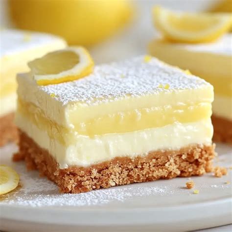 Lazy Lemon Cream Pie Bars Savory Splash