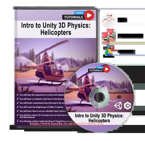 Video Tutorial Intro To Unity 3d Physics Helicopters Lazada Indonesia