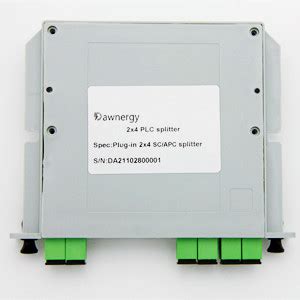 X Plug In Type SC APC Fiber Optic PLC Splitter