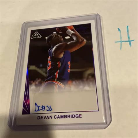 2022 Leaf Devan Cambridge Ba Dc2 Auburn Tigers Rookie Auto Violet 1 20 Eur 4 60 Picclick Fr