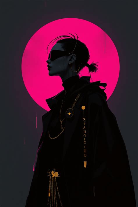 Cyberpunk Nihonga Image Japanese Style 13 Mujeres Samurai Personaje