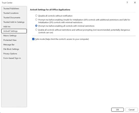 About The Activex Content In This File Is Blocked Messages In