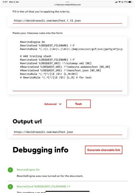 How To Debug Your Htaccess Rewrite Rules Davidroessli