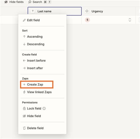zapier tables take action on your data automatically