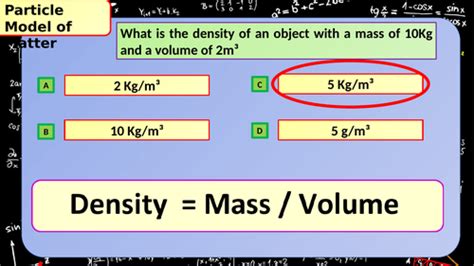 £1 Only Ks4 Aqa Gcse Physics Science Particle Model Of Matter Multiple Choice Revision