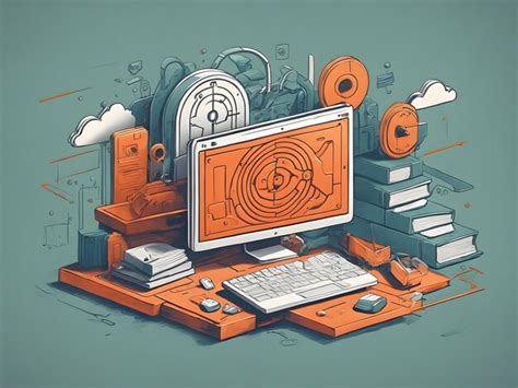 Premium Ai Image Flat Illustration Of Encryption