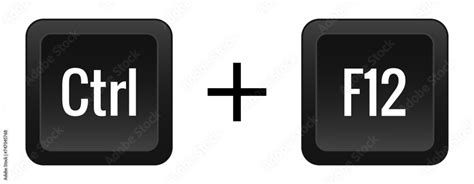 Ctrl F12 Key Combination Keyboard Control Computer Shortcut Laptop Functional Input