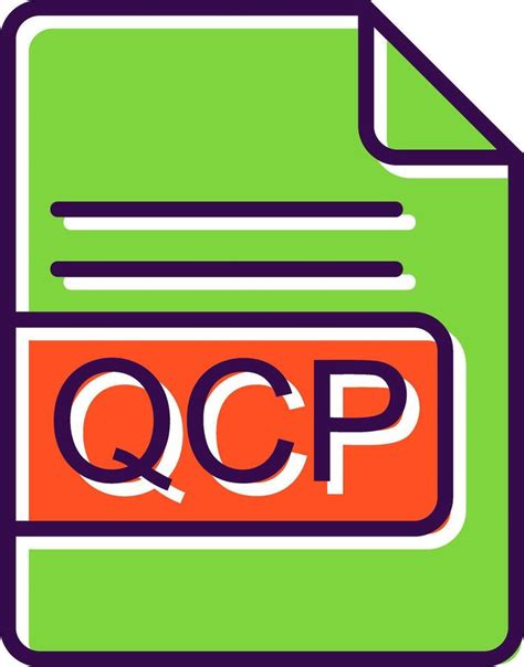 QCP File Format Filled Design Icon 44056834 Vector Art At Vecteezy