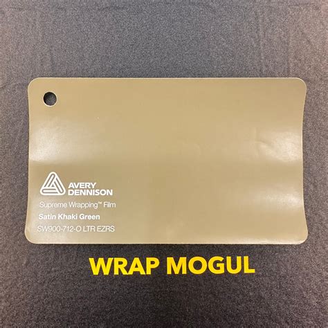 Avery Dennison Sw900 Satin Khaki Green Vinyl Wrap Sw900 712 O Wrap
