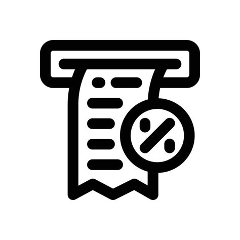 Billing Line Icon Clean And Minimalist Icon For Websites Mobile Apps Presentations And Logos