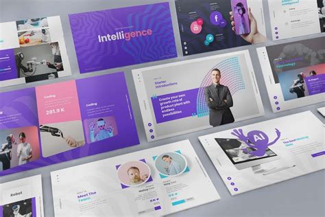 Шаблоны Keynote докладов по искусственному интеллекту Шаблоны презентаций Envato Elements