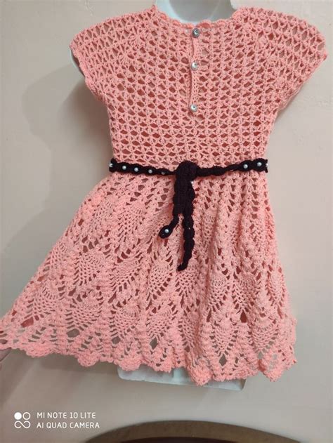 فستان كروشيه بناتي