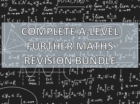 Complete A Level Further Maths Bundle Exclusive Practice Papers And Revision Notes Teaching