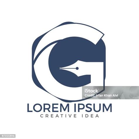 편지 G 고 펜촉 벡터 디자인 서식 파일입니다 0명에 대한 스톡 벡터 아트 및 기타 이미지 0명 Lcd 개발 Istock