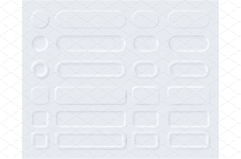 Neumorphic Buttons Editable Masterbundles