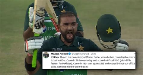 Twitter Reacts As Iftikhar Ahmed Dazzles Asia Cup Opening Evening With His Blistering Century