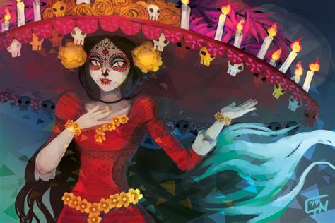 La Muerte By C Dra On Deviantart Book Of Life Disney Fan Art Book