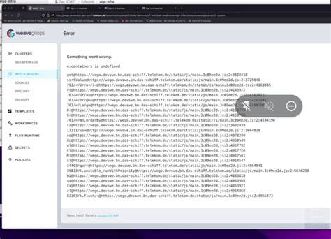 Errors In The Ui If A Resource Poll Fails · Issue 2440 · Weaveworksweave Gitops Enterprise