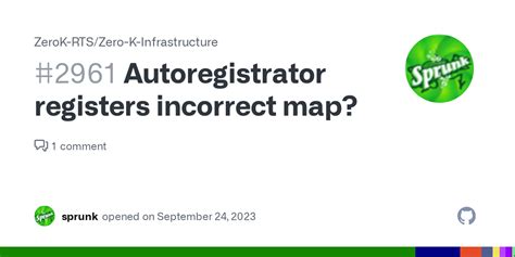 Autoregistrator Registers Incorrect Map · Issue 2961 · Zerok Rtszero K Infrastructure · Github