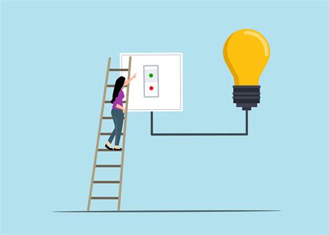 Download Woman Lightbulb Switch Royalty Free Vector Graphic Pixabay