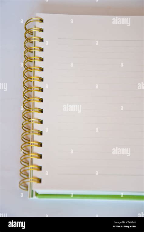 Old Blank Notebook On White Background Stock Photo Alamy