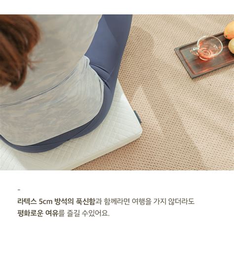 라텍스 방석 5cm M 차량용 사무실 학생 인견 메쉬 여름 의자방