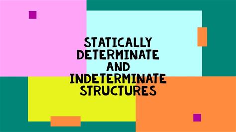 2 Statically Determinate And Indeterminate Structures Youtube