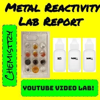 Metal Reactivity Lab Report With YouTube Video By Science Explained SB