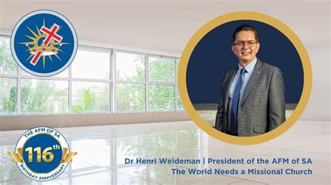 The World Needs A Missional Church Dr Henri Weideman Youtube