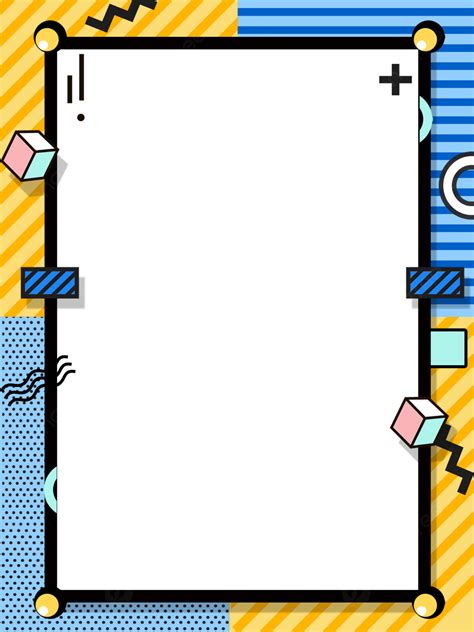 Memphis Geometric Color Propaganda Background Geometric Background