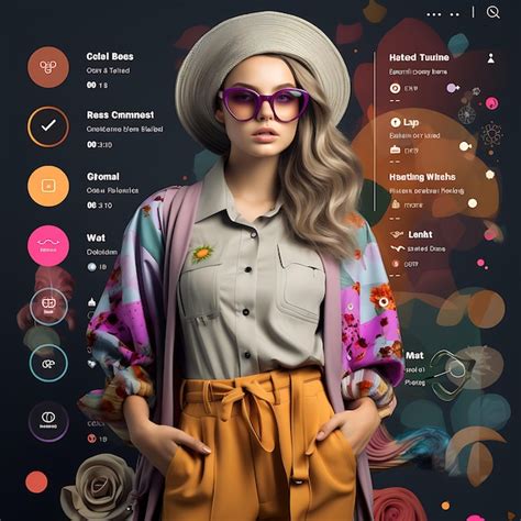Premium Ai Image Mobile App Design Of Fashion Outfit Styling App Design Trendy Theme With Bold