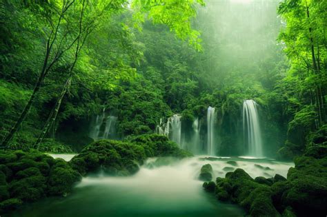 돈 들어오는 폭포 Ai그림 Pc 핸드폰 배경 화면 Ai Art 7