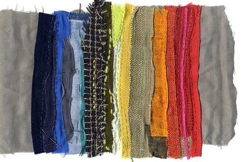 Make a textile out of fabric and thread scraps - Carolyn Hasenfratz Design