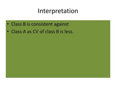 Coefficient Of Variation Pptx