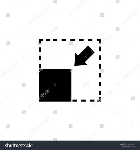 Exit Full Screen Icon Minimize Symbol Stock Vector Royalty Free Shutterstock