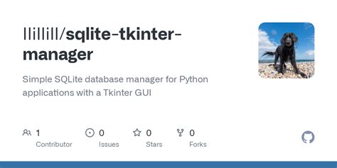 GitHub Ilillill Sqlite Tkinter Manager Simple SQLite Database