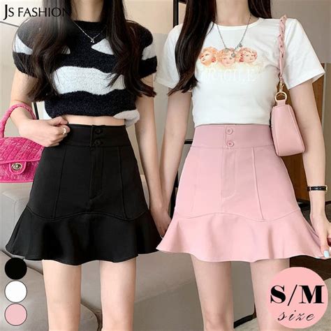 ミニスカート 全3色 裾フリル 品番JSFW0010121 JS FASHIONジェーエスファッションのレディースファッション通販