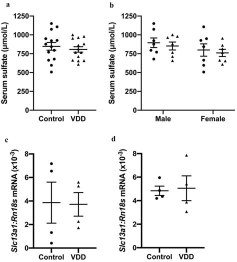 Serum Sulfate Level And Mrna Expression Of The Sulfate Transporter