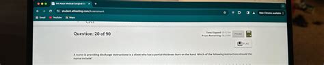 Solved Question 20 ﻿of 90time Elapsed 005204pause