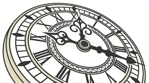 Ornate Old Clock Face Vintage Timepiece And Time Vector Design Generative Ai Stock