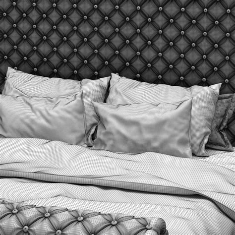 Chester Upholstered Bed Frame Vray Flippednormals