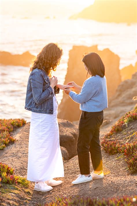 Marin Coastal Sunset Marriage Proposal G K