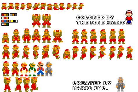 Mario Sprite Sheet 8 Bit