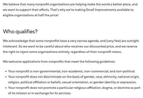 Small Improvements For Nonprofits 2025 Discounts Reviews And Alternatives